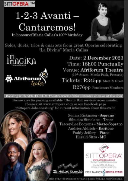 » PRETORIA/ SITTOPERA/Andries Aldrich Ensemble: IN HONOUR OF MARIA ...
